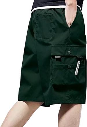 Generic Pantalon cargo pour homme 2026 - Short d&eacute;t&eacute; d&eacute;contract&eacute; - Coupe ample - Poche confortable pour un usage quotidien avec t-shirts respirants et l&eacute;gers, 