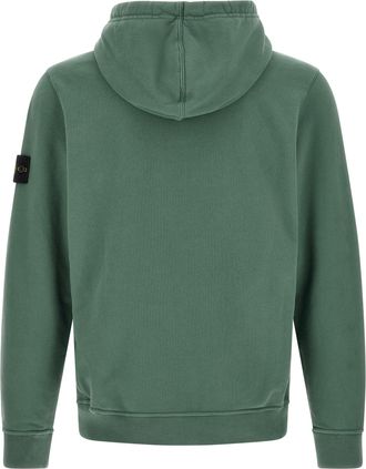 Stone Island Stretch Cotton Hoodie - Green