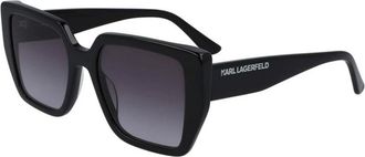 Karl Lagerfeld Femme, Accessoires, Noir, Taille: 52 MM Kl6036S N Lunettes de soleil