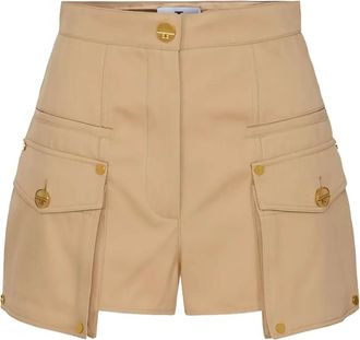Elisabetta Franchi short &agrave; poches cargo - Tons neutres