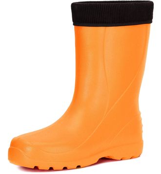 Ladeheid Damen leichte Eva Thermo Gummistiefel Regenstiefel LADW002 (Orange, 38 EU)