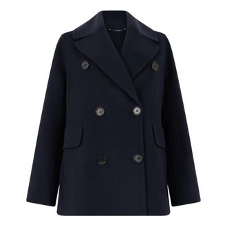 Max Mara Camilla Pea Coat - - Coats - Damen - Blau - M