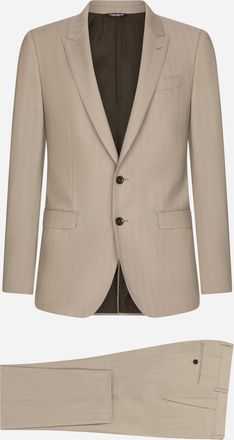 Dolce & Gabbana Einreihiger Nadelstreifenanzug Martini - Mann Anzüge Und Blazer n/d 52