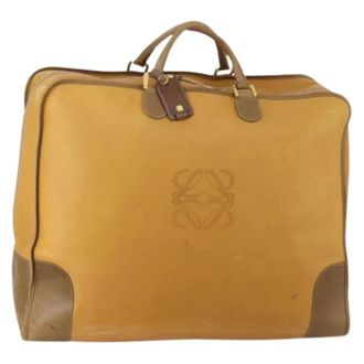Loewe Sac Boston Pre-owned - Femme - Pre-owned - Beige - Taille: ONE Size
