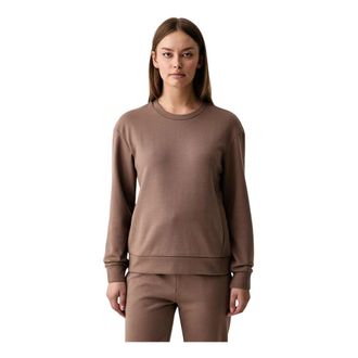 Emporio Armani Rundhals-Strickware - - Sweatshirts & Hoodies - Damen - Braun - L