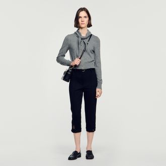 Sandro Cardigan aus Pointelle-Strick