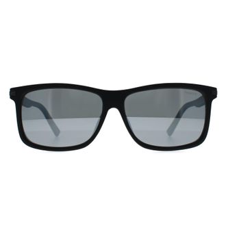 Polaroid PLD 2075/S/X 08A EX schwarz grau grau silber Spiegel polarisierte Sonnenbrille