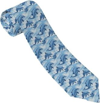 Generic Cravate Pour Hommes Joli Imprim&eacute; Dauphin De LOc&eacute;an R&eacute;glable Cravates Formelle Cravate Pour F&ecirc;te C&eacute;l&eacute;brations Travail