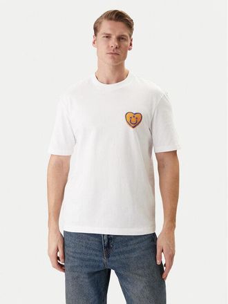 HUGO BOSS T-Shirt Nalentinio 50562727 Wei&szlig; Regular Fit