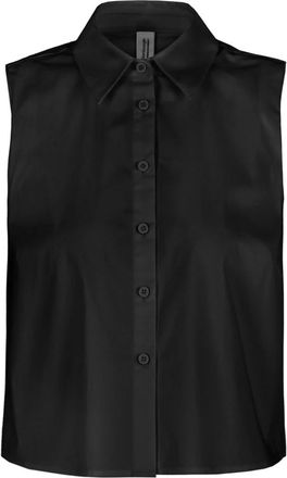 Bomboogie Femme, Blouses et Chemises, Noir, Taille: 38 FR Camicia Svasata Senza Maniche