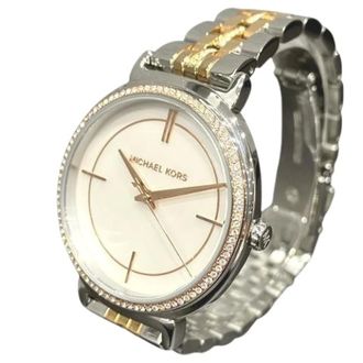 Michael Kors Pre-owned Stainless Steel Quartz - Femme - Pre-owned - Blanc - Taille: ONE Size