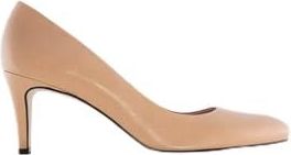 Andres Machado Escarpins &eacute;l&eacute;gants pour Femmes et Adolescents - Natalia - Chaussures Hautes &agrave; Talons pour lhiver et l&eacute;t&eacute; - Talons Aiguille en Cuir -Nude/Beige EU 33