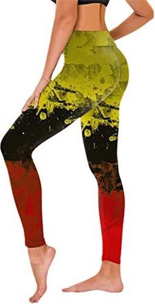 Generic Legging de sport pour femme - Tendance - Imprim&eacute; - Pour le fitness et le sport, jaune, M