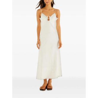 Farm Rio Cut-out Spaghetti-strap Maxi Dress