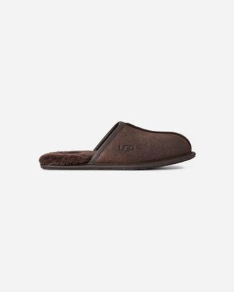 UGG Scuff Distressed Lederslipper f&uuml;r Herren in Dusted Cocoa, Gr&ouml;&szlig;e Wildleder