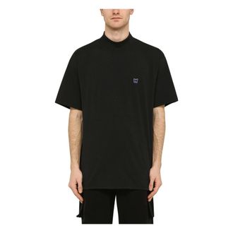 Needles Homme, Tops, Noir, Taille: S T-shirt col rond manches courtes