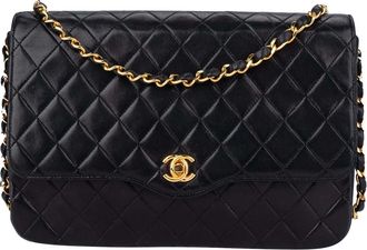 Chanel Crossbody Bags - Chanel Quilted Lambskin 24k Gold Single Flap Cross - Gr. unisize - in Bunt - f&uuml;r Damen