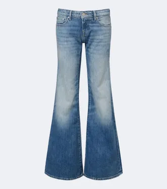 7 For All Mankind Jean flared taille basse