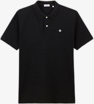 Serge Blanco Polo Manches Courtes Maille piquée Lucas Noir - Mode Homme