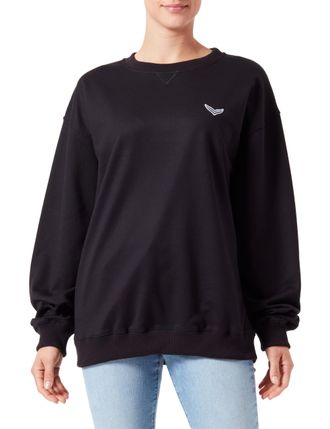 Trigema Oversized Sweatshirt mit Logo-Patch