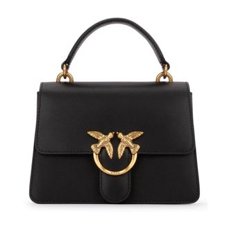 Pinko Pinko, Femme, Sacs, Noir, Taille: ONE Size Mini Love Bag One Top Handle Light
