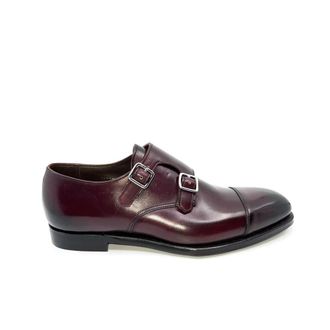 Crockett & Jones Repton Double Monk Strap Shoe - - Shoes - Herren - Rot - 41 1/2 EU