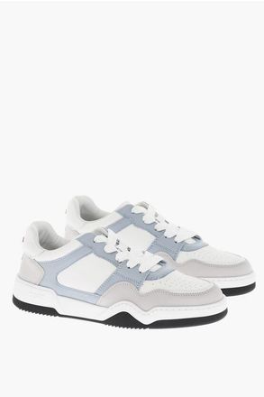 Dsquared2 Hammered Leather Low-Top Sneakers SPIKER size 40