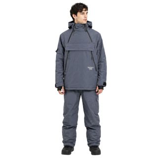 Jack Wills Skijacke f&uuml;r Herren (Stahlgrau)