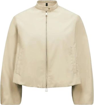 Moncler Femme, Vestes, Beige, Taille: 40 FR Gruissan Bomber