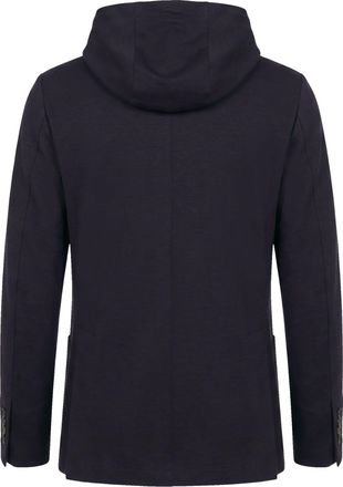 Eleventy Hooded Wool-Blend Blazer - Bordeaux