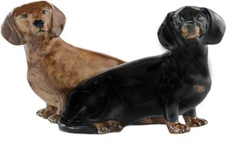 Quail Ceramics Dackel Salz & Pfefferstreuer