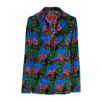 La DoubleJ 24/7 Samt-Blazer - - Jackets - Damen - Gr&uuml;n - S