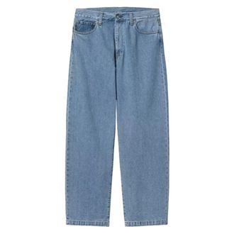 Carhartt Work in Progress Schwer gewaschene lockere konische Denim-Hose - - Jeans - Herren - Blau - W36