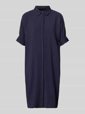 Freequent Knielanges Hemdblusenkleid mit verdeckter Knopfleiste