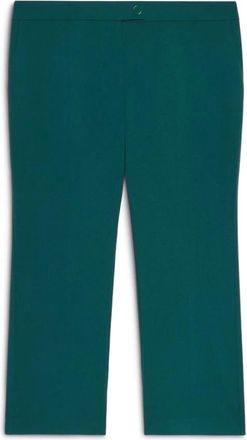 Fiorella Rubino Femme, Pantalons, Vert, Taille: 38 FR Pantalon &Eacute;vas&eacute; Court en Tissu Stretch