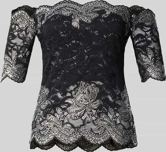 Paco Rabanne Skinny Fit Blusentop aus Spitze