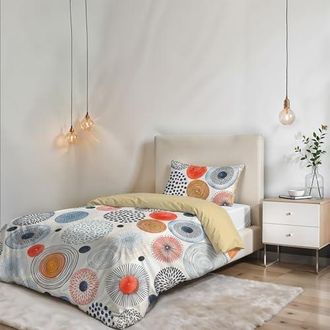 Italian Bed Linen Fantasy Bettbezug, Einzelne, Acquerello