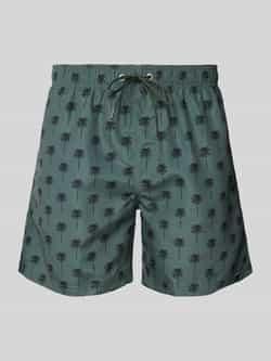 Schiesser Relaxed Fit Badeshorts mit Label-Applikation
