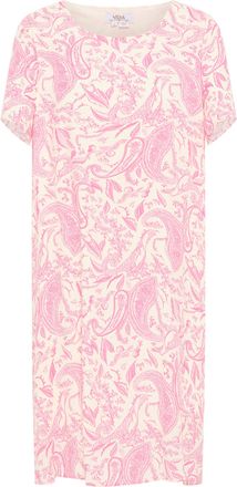 Usha Kurzarmkleid Damen rosa Wollwei&szlig;