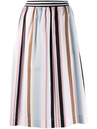 Woolrich jupe &eacute;vas&eacute;e &agrave; rayures - Rose