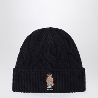 Polo Ralph Lauren Marineblaue Woll-Polo-B&auml;r-M&uuml;tze