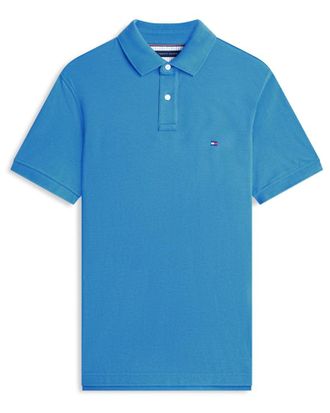 Tommy Hilfiger Piqu&eacute;-Poloshirt Regular Fit 1985 mit Stretch-Anteil und Flag-Stickerei in