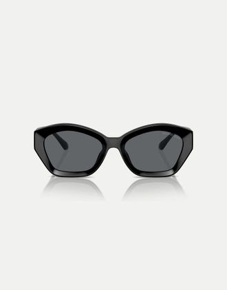 Michael Kors Bel air lunettes de soleil asym&eacute;triques &agrave; verres gris, noires