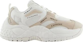 A|X Armani Exchange Femme, Chaussures, Blanc, Taille: 36 EU Baskets Blanches pour un look &eacute;l&eacute;gant