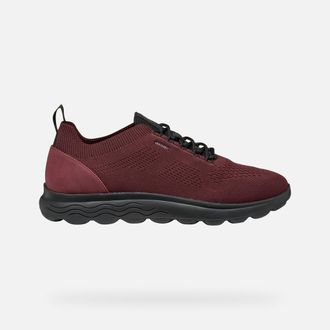 Geox Schuhe Spherica Herr Weinrot/schwarz