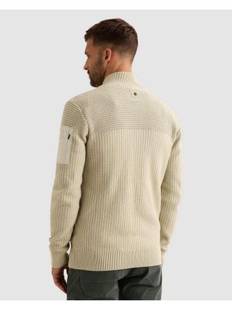 PME Legend Cardigan mit markanter Struktur, Baumwolle, Regular Fit