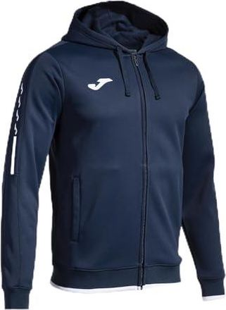 Joma Sweat pour Homme - Olympiade - Capuche - Fermeture &eacute;clair, Bleu Marine, L