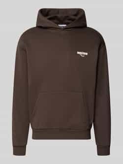 Review Relaxed Fit Hoodie aus Baumwoll-Mix mit Logo-Print