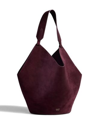 Khaite sac port&eacute; &eacute;paule Lotus m&eacute;dium en cuir - Rouge