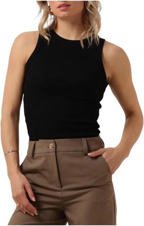 Notre-V Nv-Dribbel Top - - Tops - Damen - Schwarzk - XS